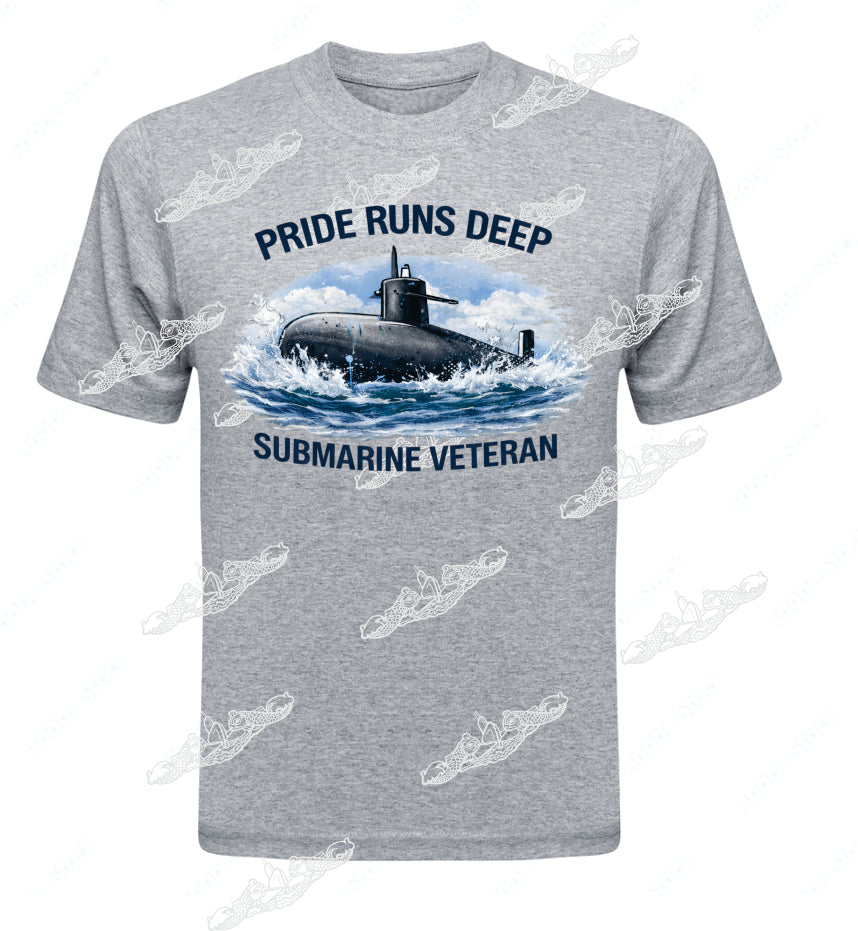 Pride Runs Deep - Sub Veterans Submarine & Waves - Clothing – SUBVEST.com