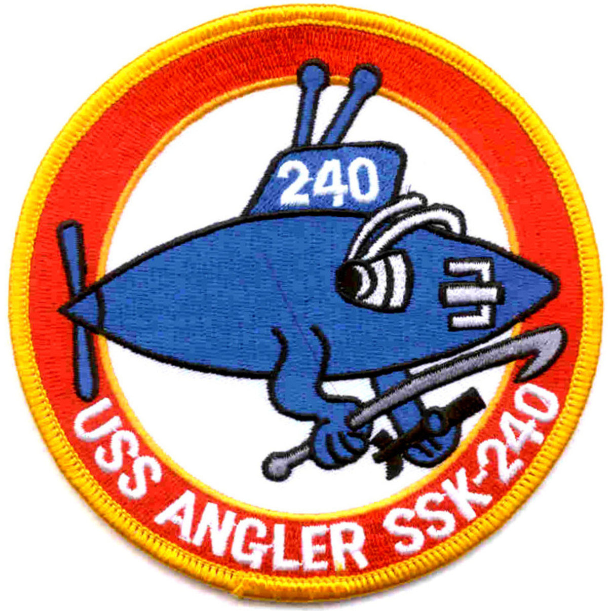 USS ANGLER SSK 240 PATCH – SUBVEST.com