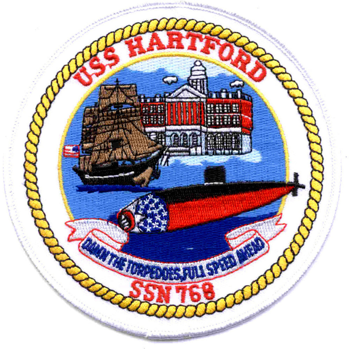 USS HARTFORD SSN 768 PATCH – SUBVEST.com