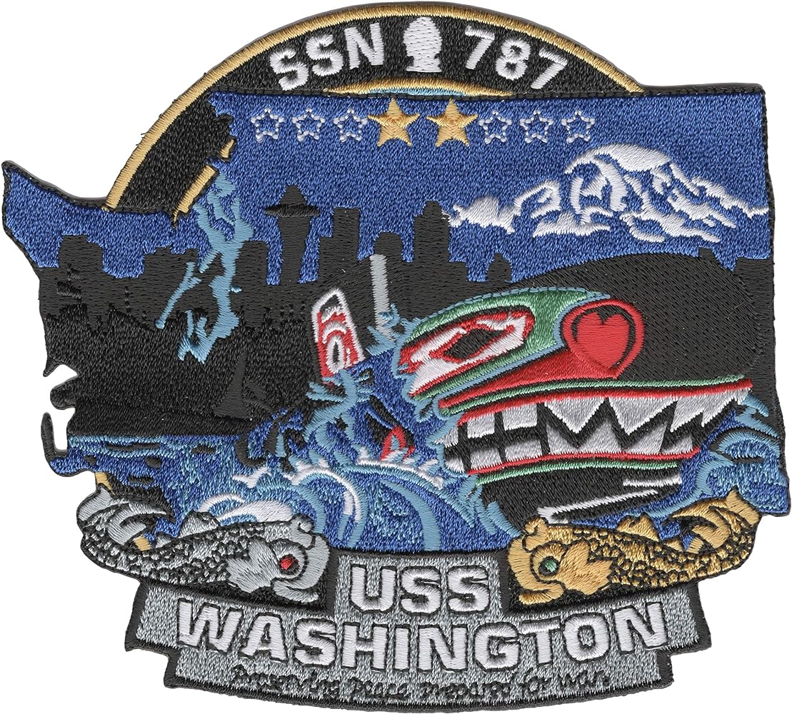 USS WASHINGTON SSN 787 PATCH – SUBVEST.com